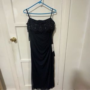 Xscape | Dresses | Nwt X By Xscape Womens Navy Cape Lined Spaghetti ...